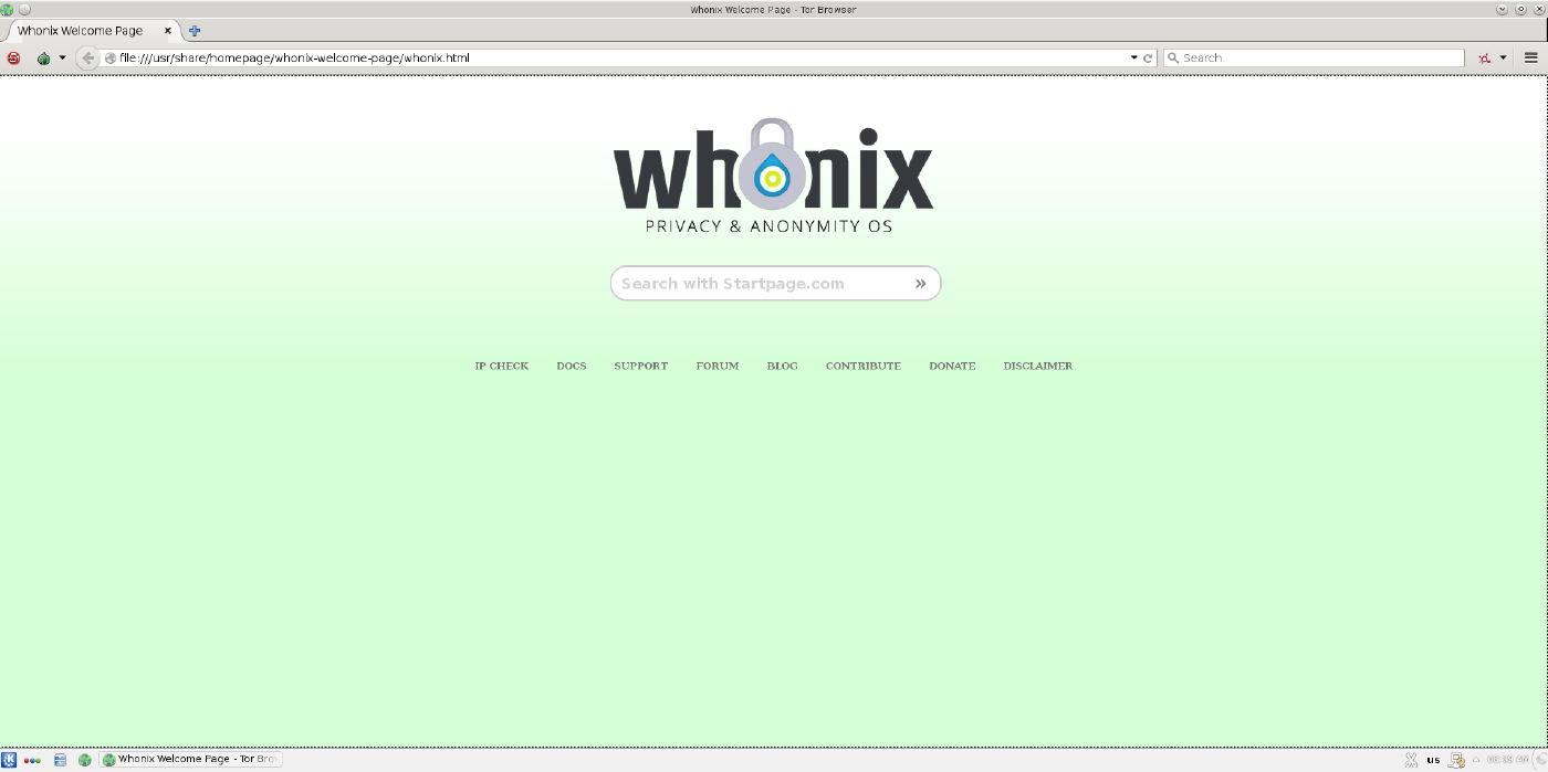 Screenshots - Whonix