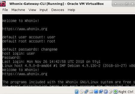 Whonix for Windows, macOS, Linux inside VirtualBox