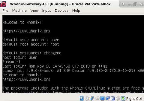 Whonix Linux Installer for VirtualBox